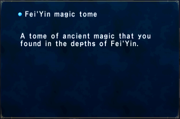 Fei'Yin Magic Tome - HorizonXI Wiki