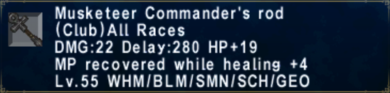 Musketeer Commander's Rod - HorizonXI Wiki