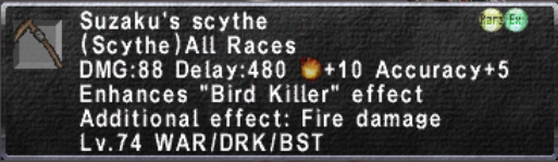 Suzaku's Scythe - HorizonXI Wiki