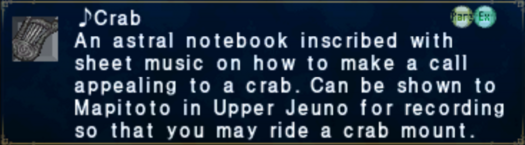 Crab Mount - HorizonXI Wiki