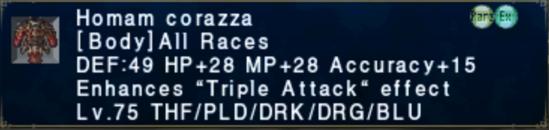 Homam Corazza Set - HorizonXI Wiki