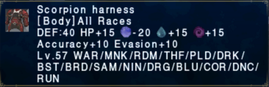 Scorpion Harness - HorizonXI Wiki