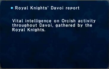 Royal Knights' Davoi Report - HorizonXI Wiki
