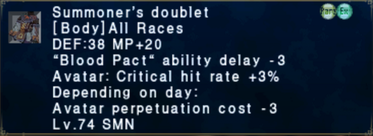 Summoner's Attire Set - HorizonXI Wiki